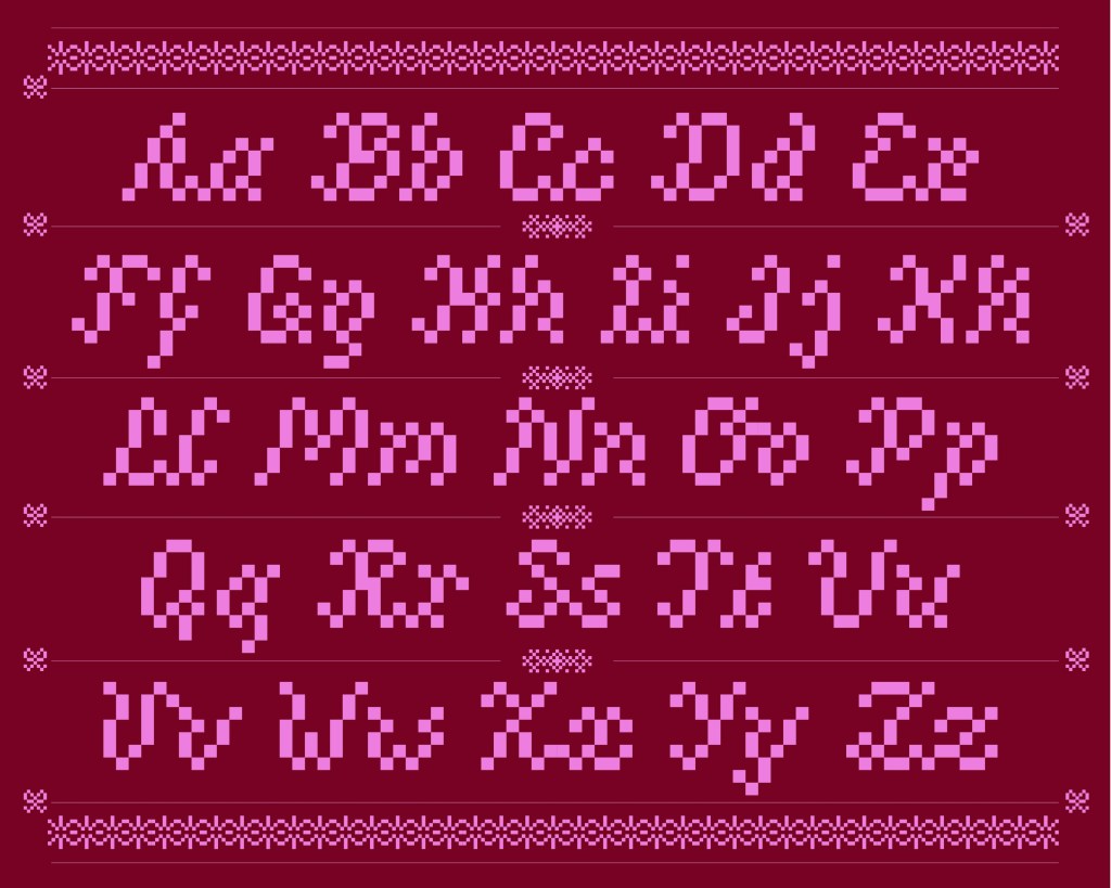 Stitches Meet Pixels in this Typeface Inspired by Norwegian Embroidery – PRINT Magazine