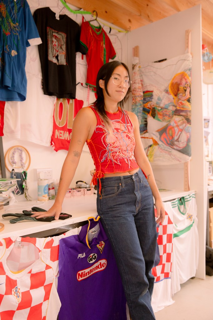"Disruptive Embroideress" Nicole Chui Flips Embroidery and Soccer Kit ...